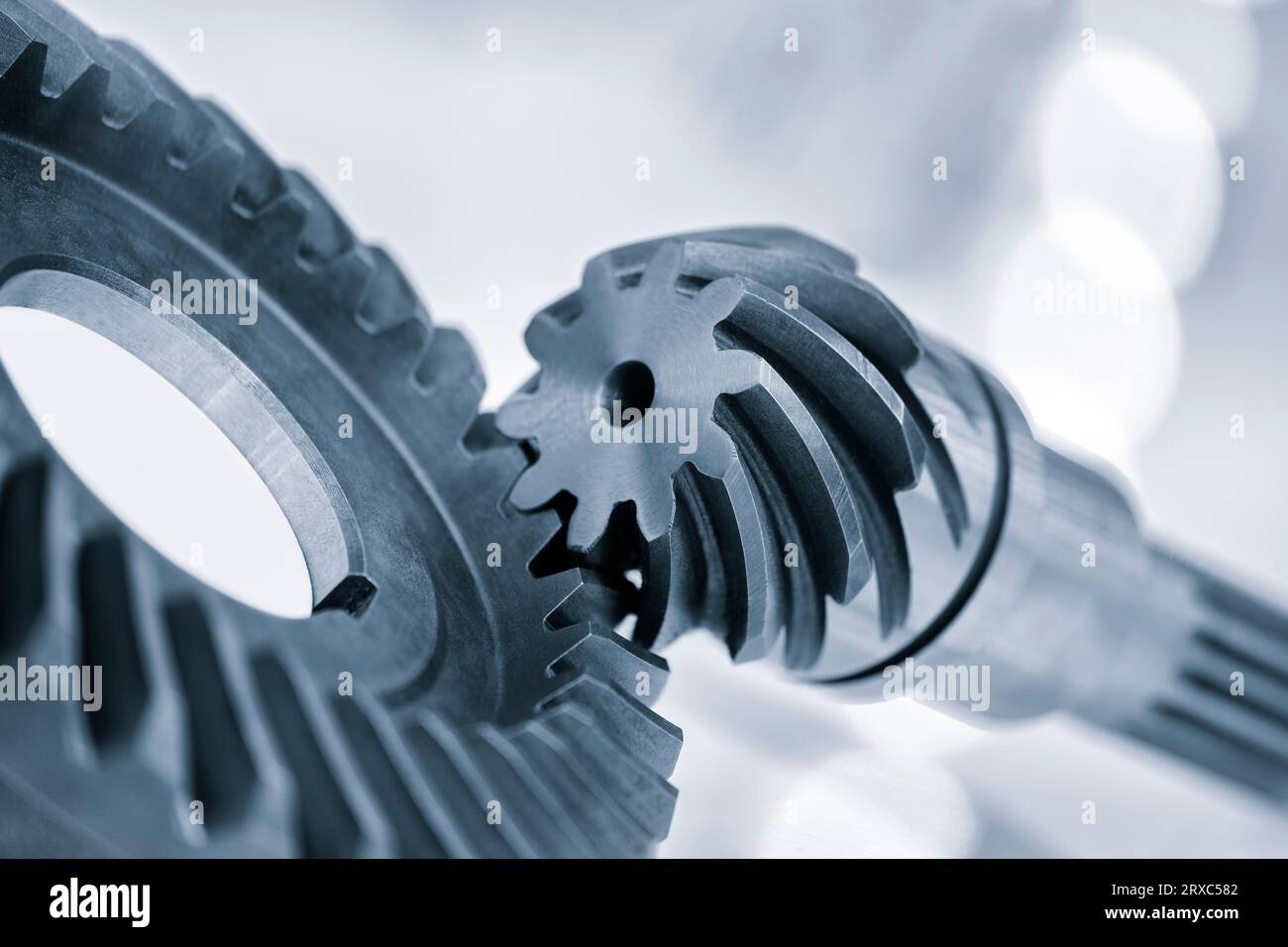 Machine Gears, gear wheels close-up, industry concept background Stock ...