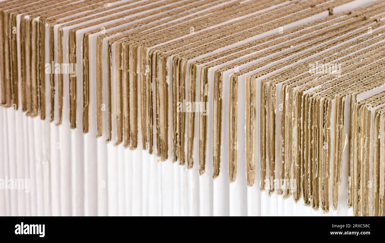 Folded Cardboard Boxes, Close up of cardboard stock warehouse Stock ...