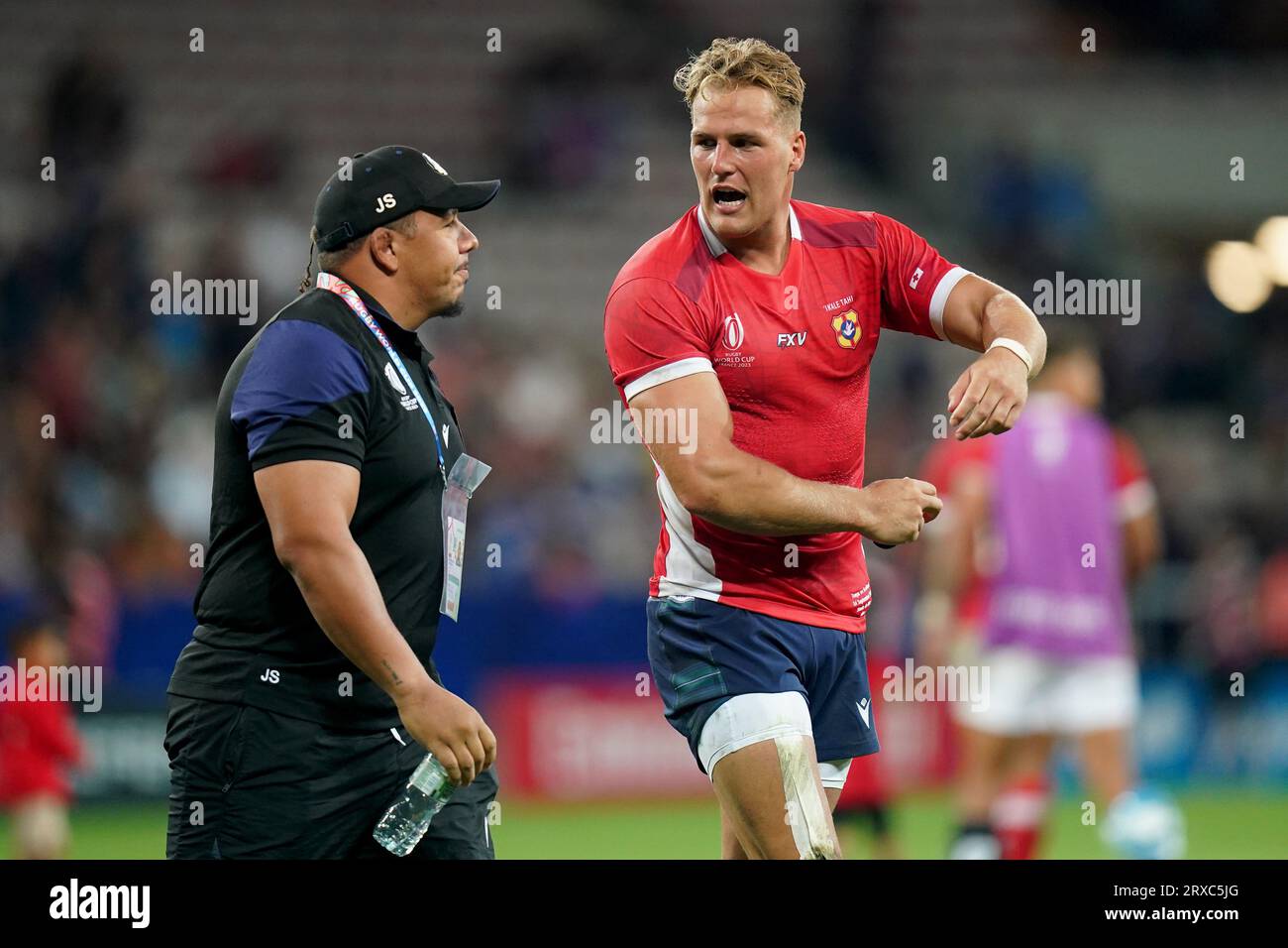 Scotland's Duhan van der Merwe seen following the Rugby World Cup 2023 ...