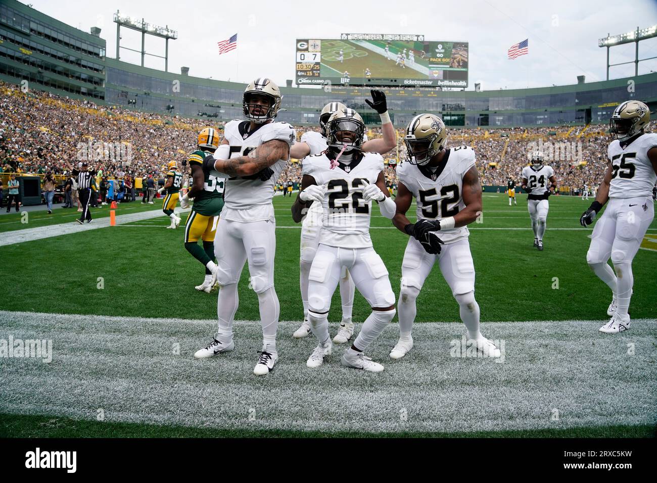 New Orleans Saints wide receiver Rashid Shaheed (22) celebrates with ...