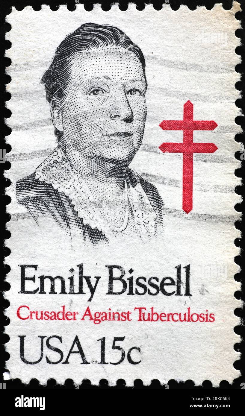 Emily Bissell portrait on american postage stamp Stock Photo - Alamy