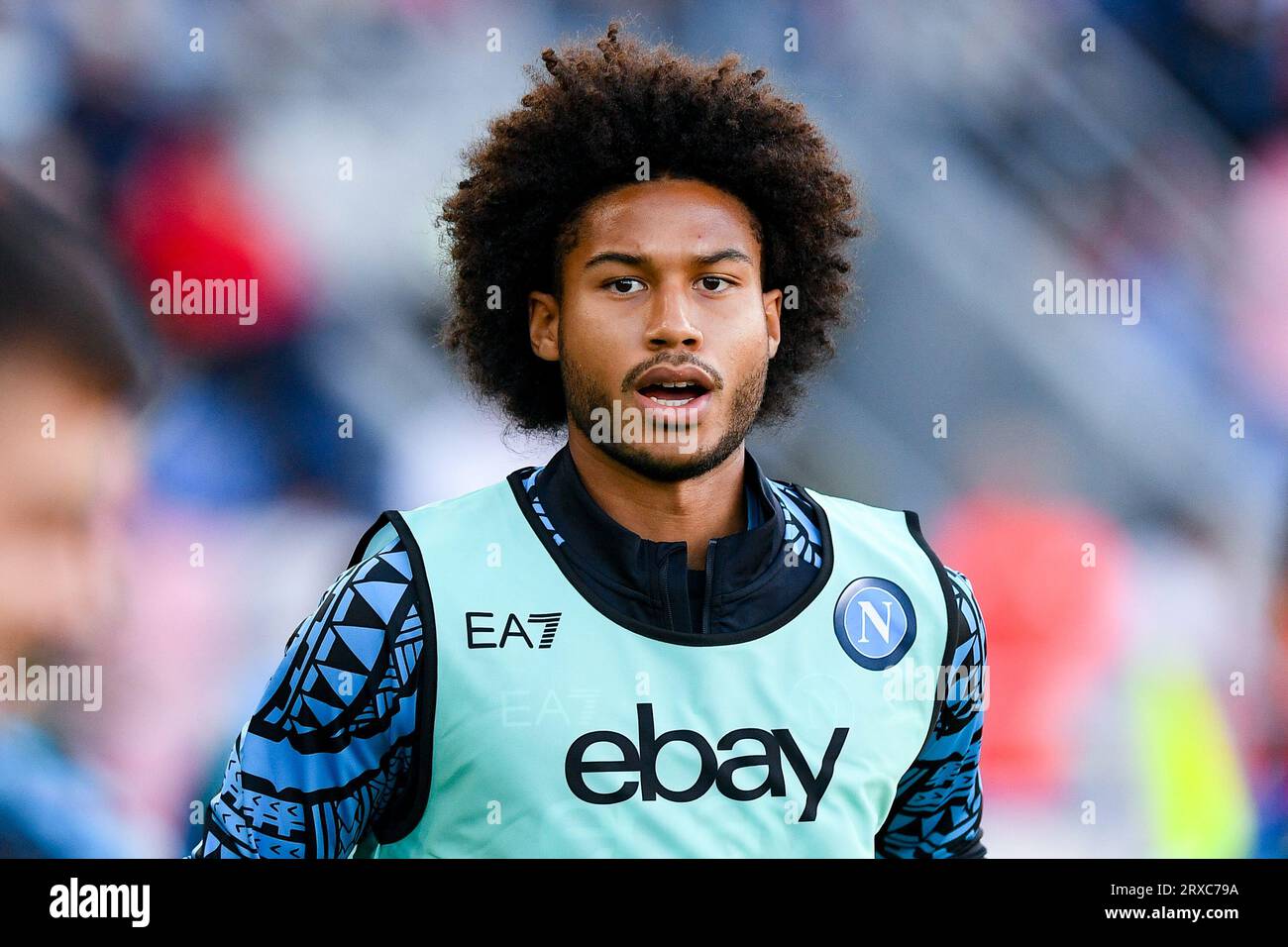 Bologna, Italy. 24th Sep, 2023. Jean Cajuste of SSC Napoli looks on ...