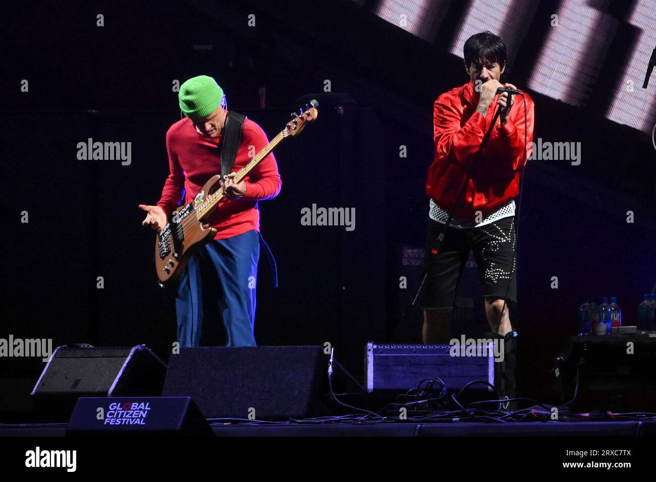 Photo by: NDZ/STAR MAX/IPx 2023 9/23/23 Flea and Anthony Kiedis of Red ...