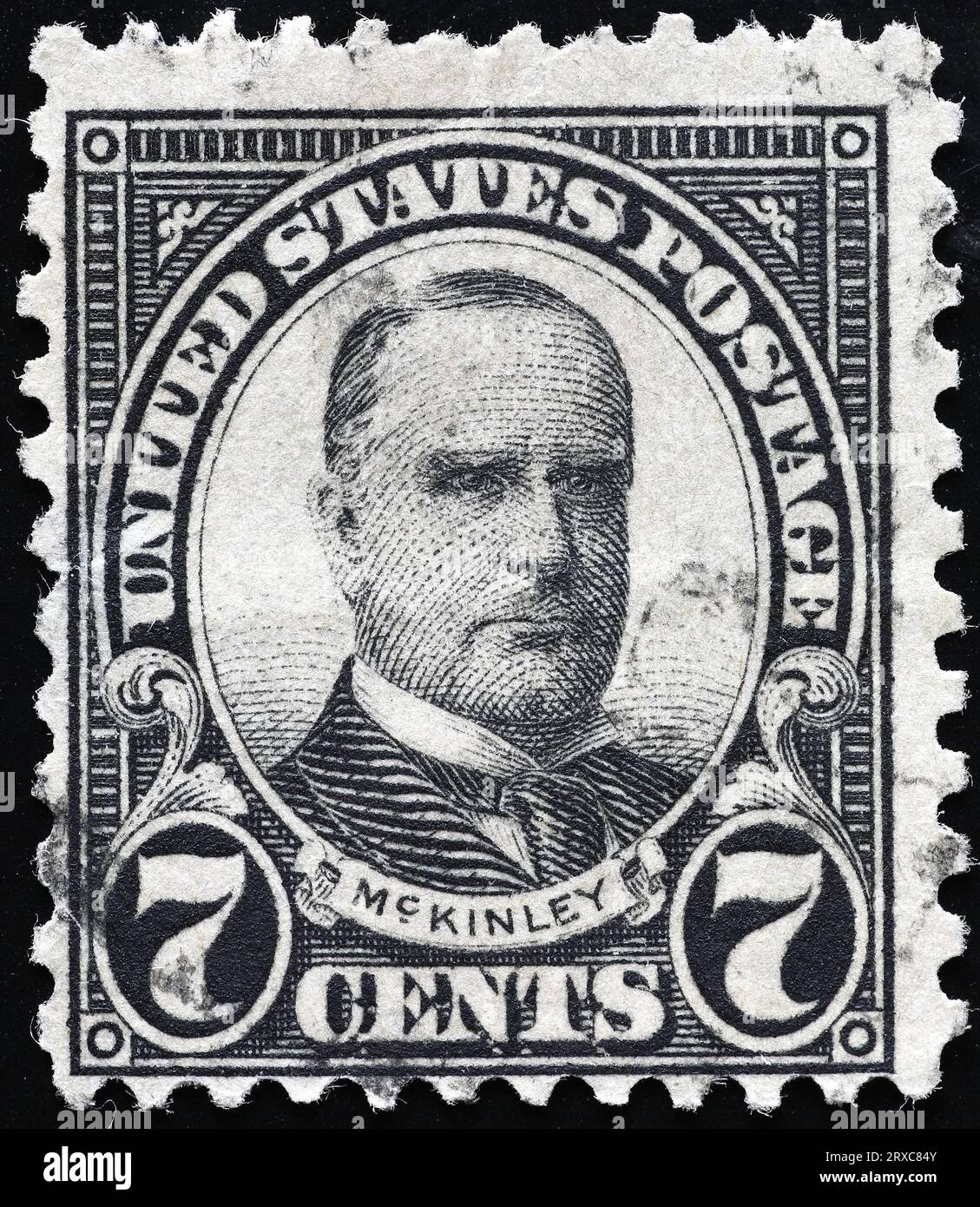 US President William McKinley on vintage american stamp Stock Photo - Alamy