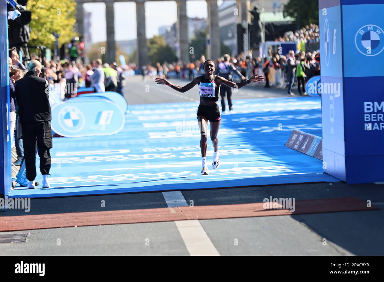 09/24/2023, Berlin, Germany. Sheila CHEPKIRUI at the finish. Tigst ...
