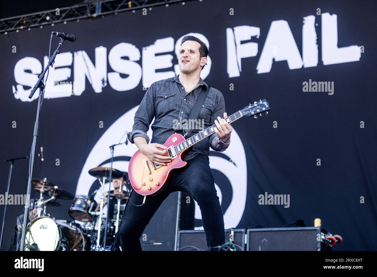 Gavin Caswell of Senses Fail performs during Louder Than Life Music ...
