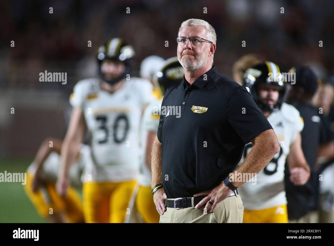 Southern Mississippi assistant head coach Reed Stringer in the fourth ...