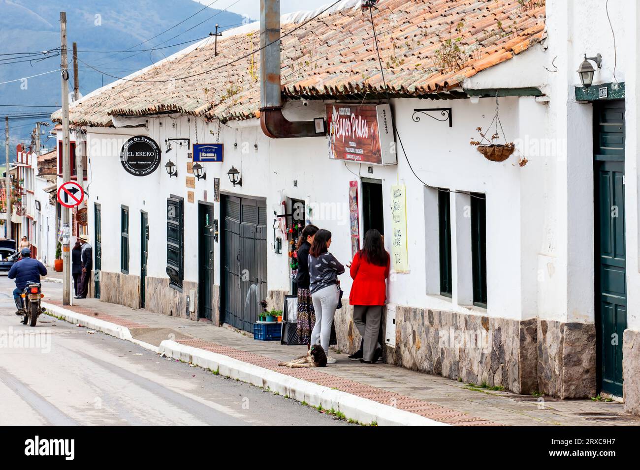 Tibasosa, Boyaca, Colombia - August 9th 2023. View of the beautiful ...
