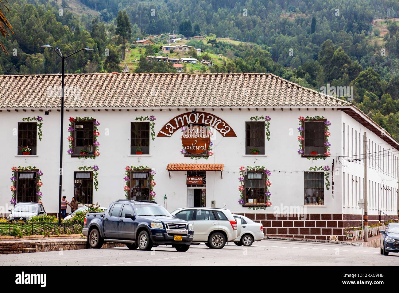 Tibasosa, Boyaca, Colombia - August 9th 2023. Administrative, cultural ...
