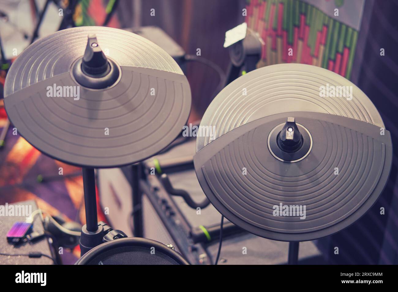 Drum kit set up in hi-res stock photography and images - Alamy