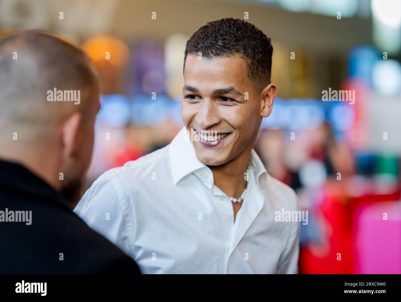 UTRECHT - Actor and rapper Bilal Wahib prior to the premiere of the ...
