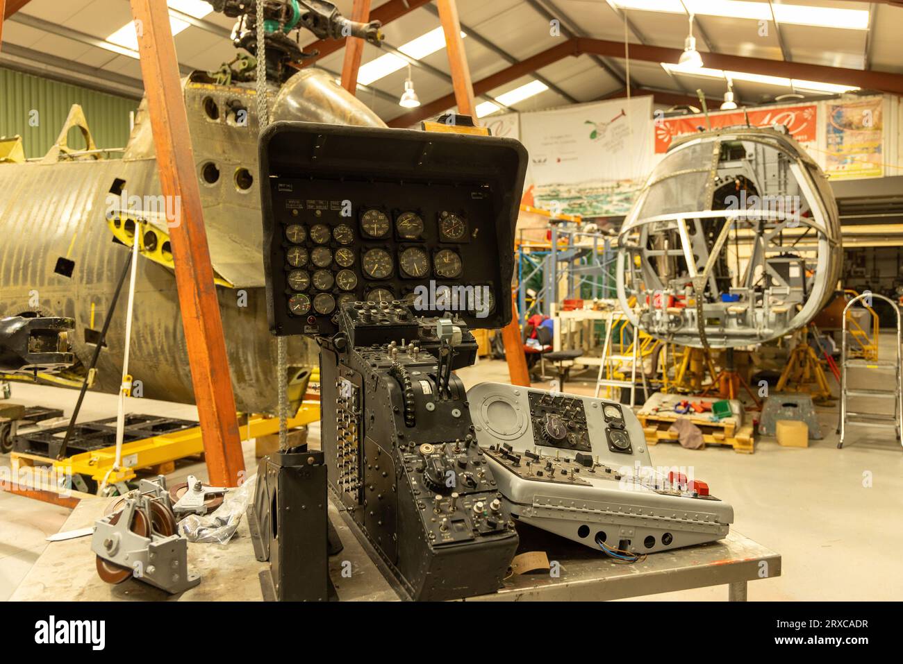 September 2023 - Control panel under restoration at The Helicopter ...