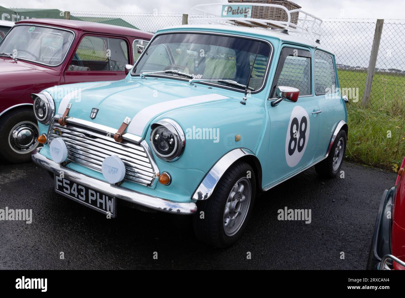 September 2023 - Pale bule Mini known as Patsy at a Classic car meet at ...