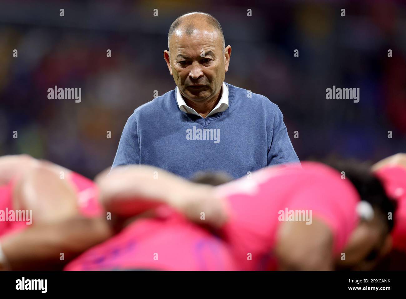 Australia Head Coach, Eddie Jones, looks on ahead of the Rugby World ...