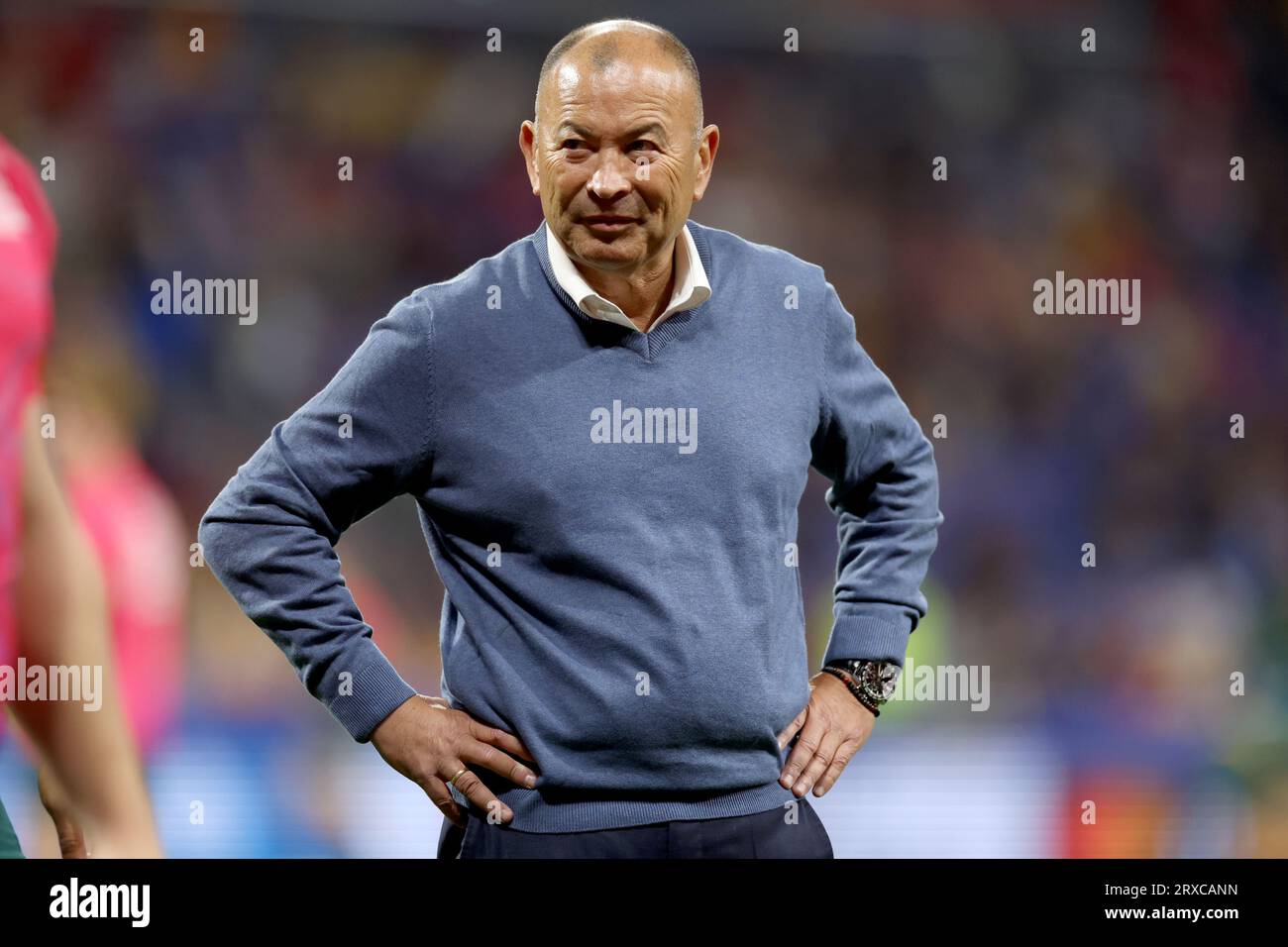 Australia Head Coach, Eddie Jones, looks on ahead of the Rugby World ...