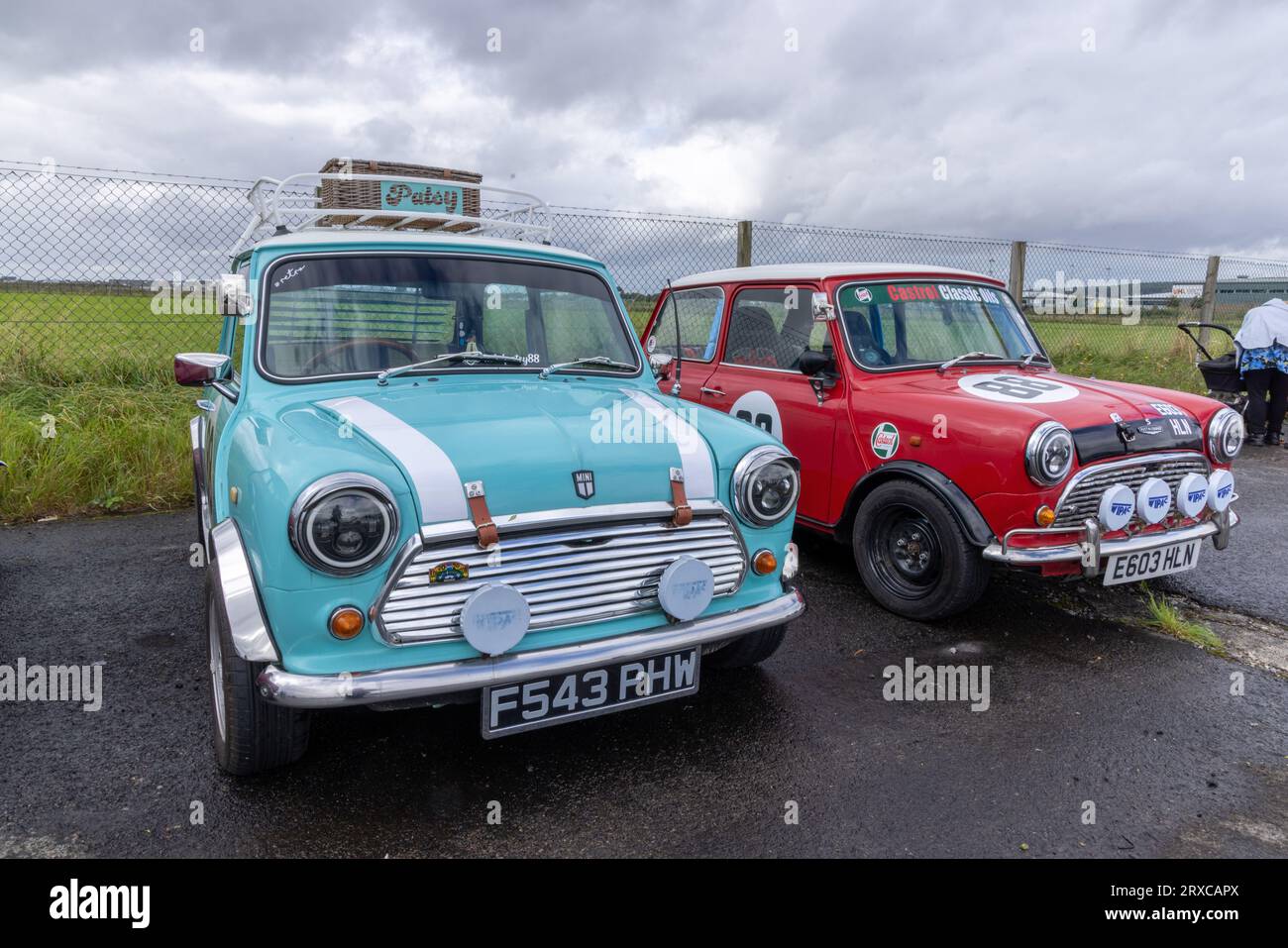September 2023 - Pale bule Mini known as Patsy at a Classic car meet at ...