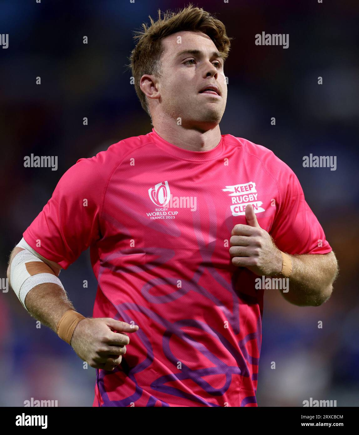 Australia's Andrew Kellaway warms up ahead of the Rugby World Cup 2023 ...