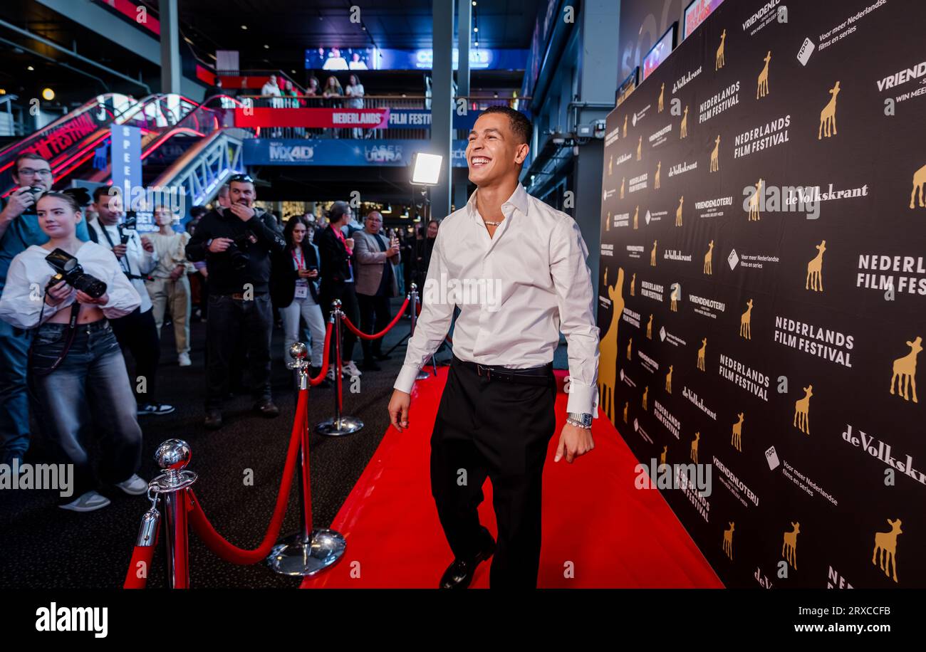 UTRECHT - Actor and rapper Bilal Wahib on the red carpet prior to the ...