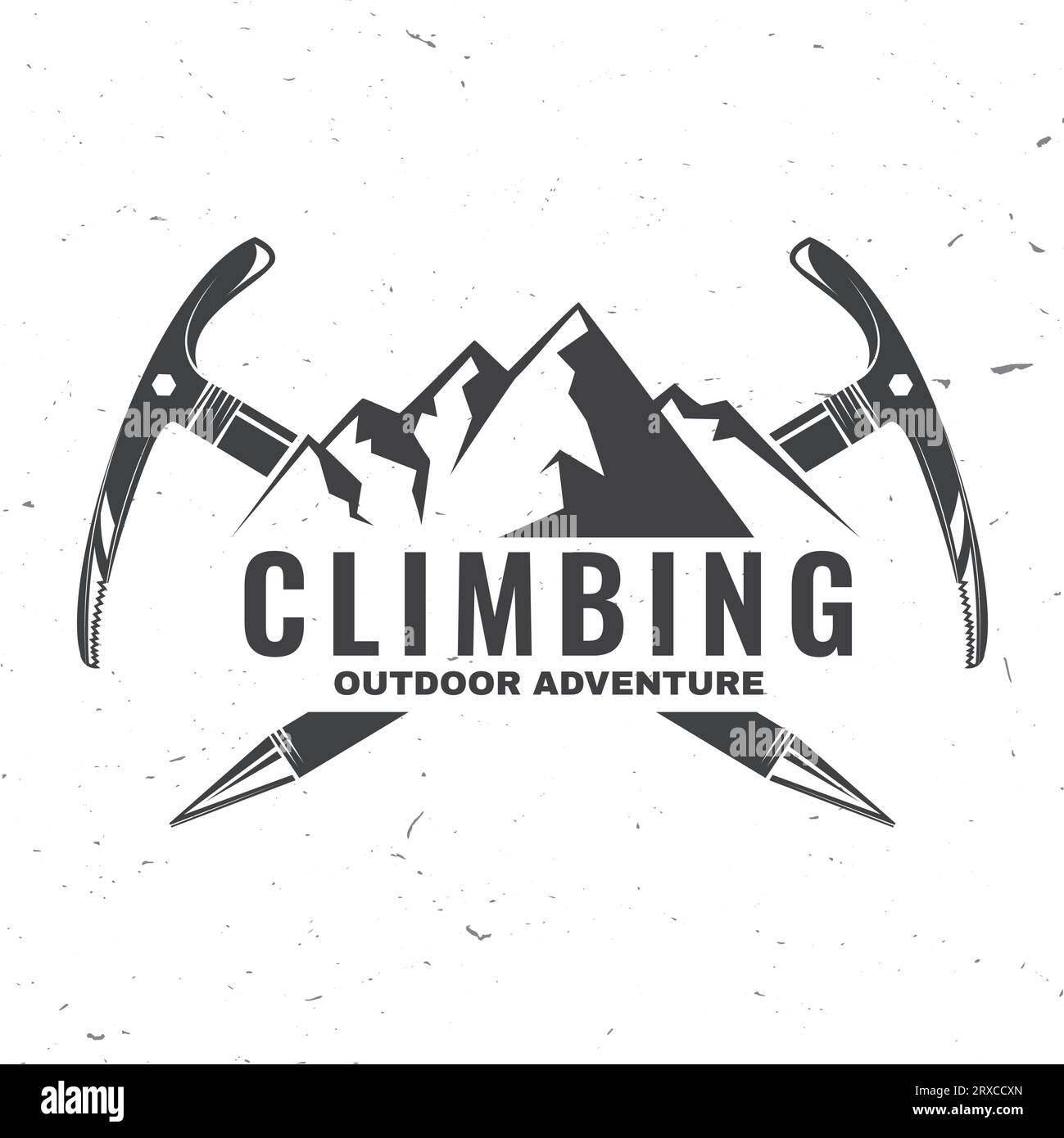 Climbing badge, logo design. Vector. Concept for shirt or logo, print ...