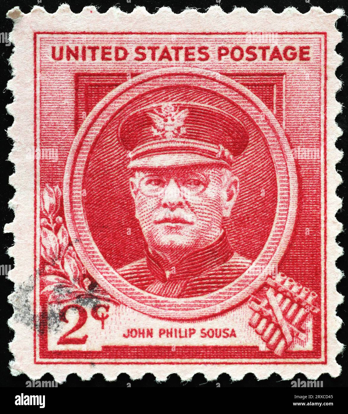 American composer John Philip Sousa on vintage postage stamp Stock ...