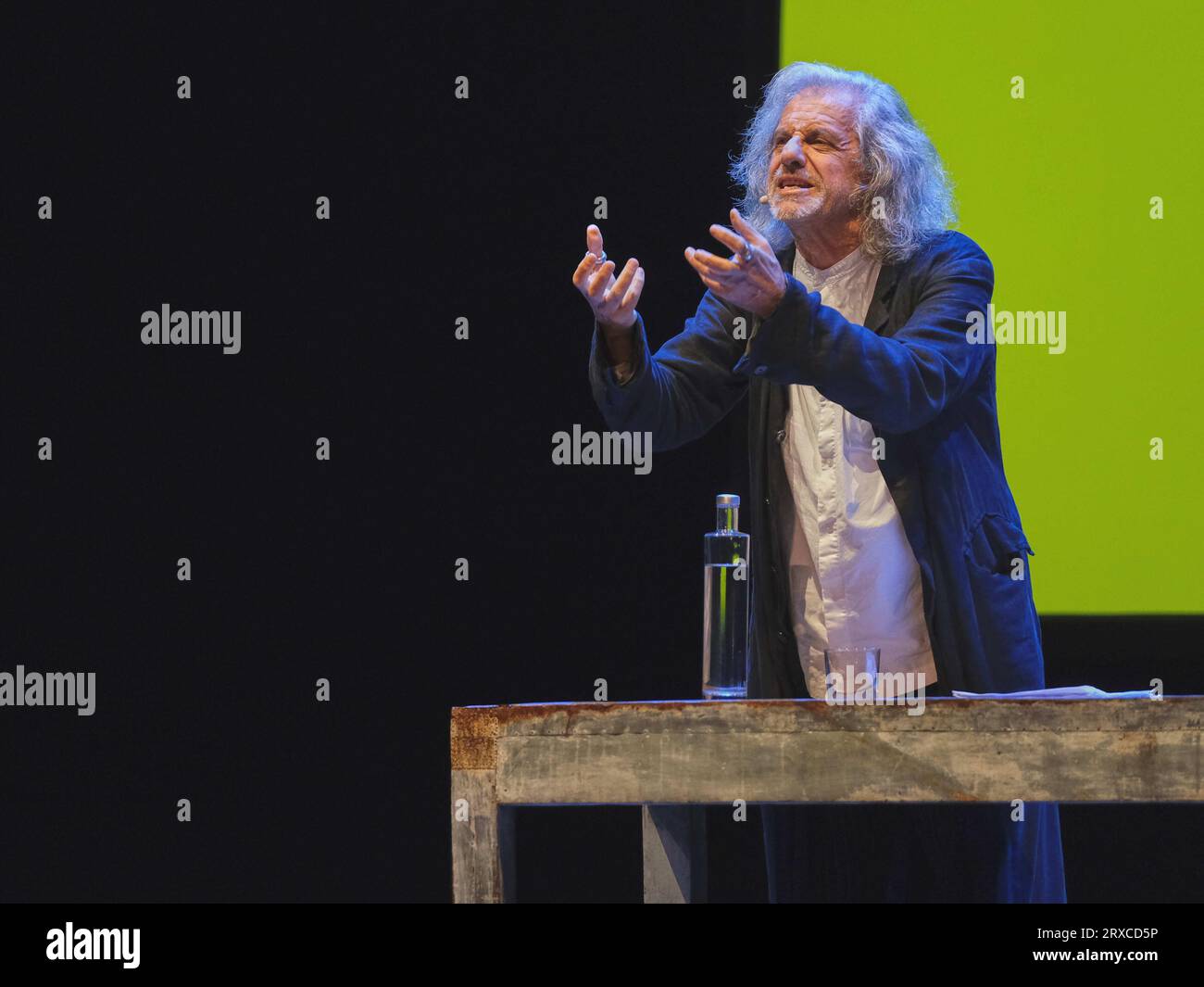 Teatro Romano, Verona, Italy, September 22, 2023, Alessandro Bergonzoni ...