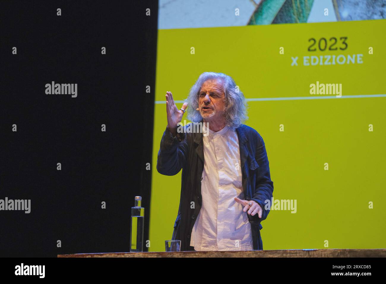 Teatro Romano, Verona, Italy, September 22, 2023, Alessandro Bergonzoni ...