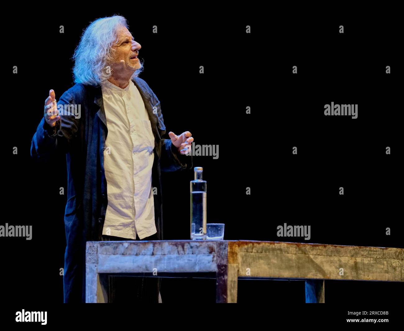 Teatro Romano, Verona, Italy, September 22, 2023, Alessandro Bergonzoni ...