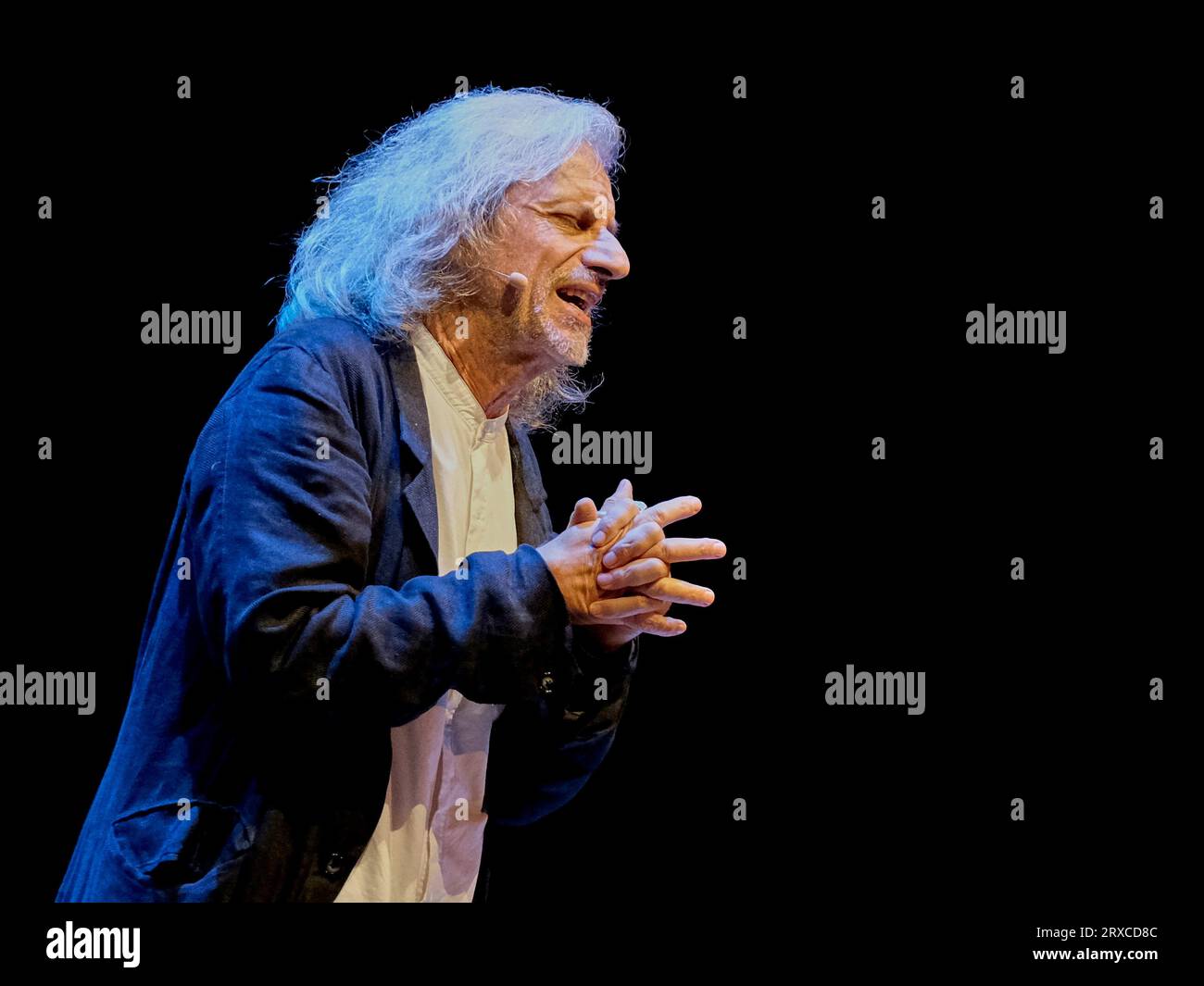 Teatro Romano, Verona, Italy, September 22, 2023, Alessandro Bergonzoni ...