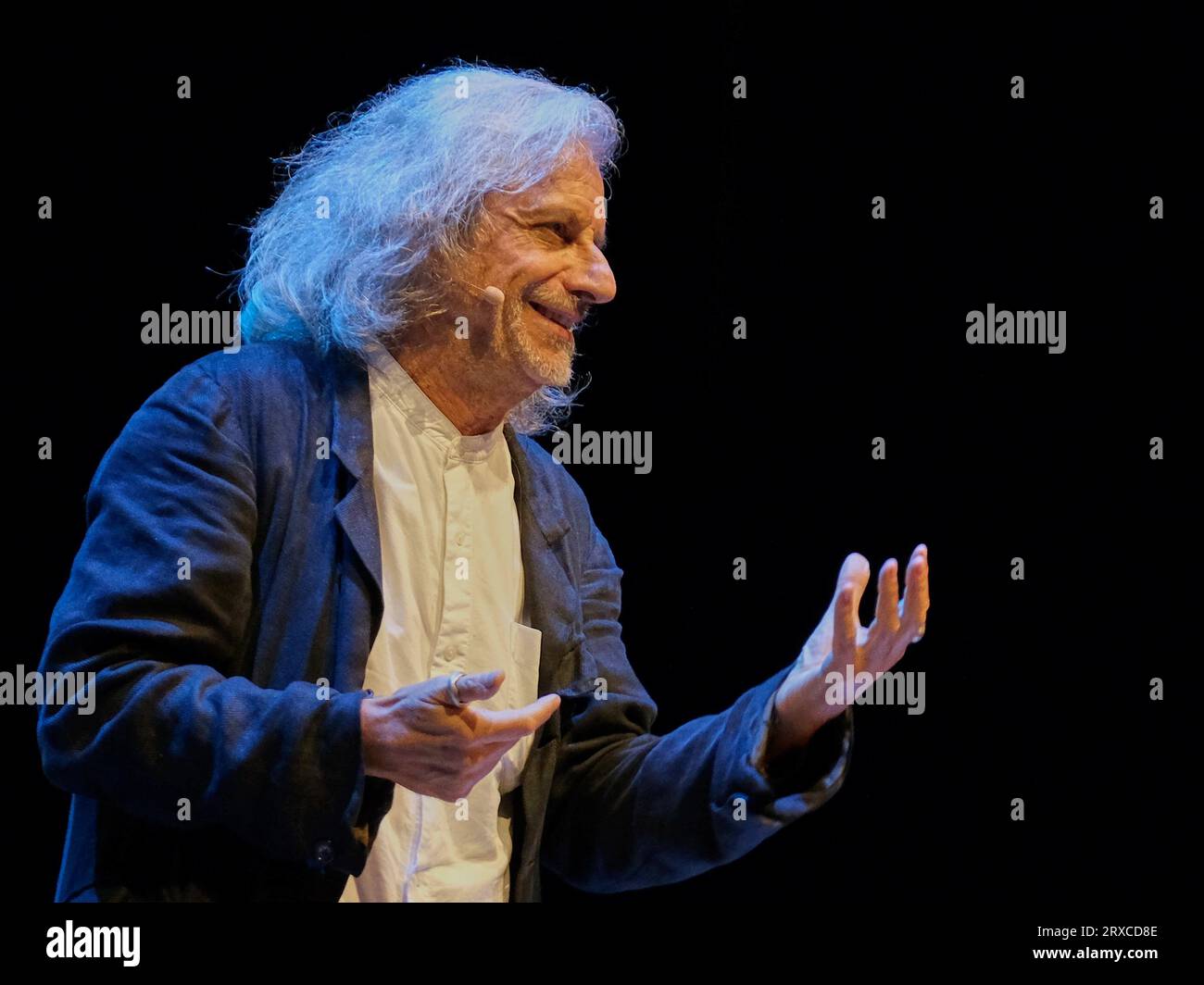 Teatro Romano, Verona, Italy, September 22, 2023, Alessandro Bergonzoni ...