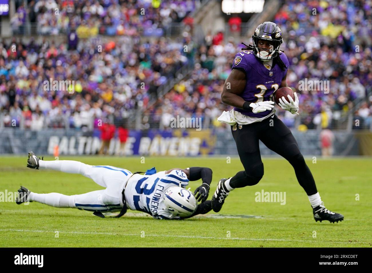 Baltimore Ravens' Melvin Gordon III runs against Indianapolis Colts ...
