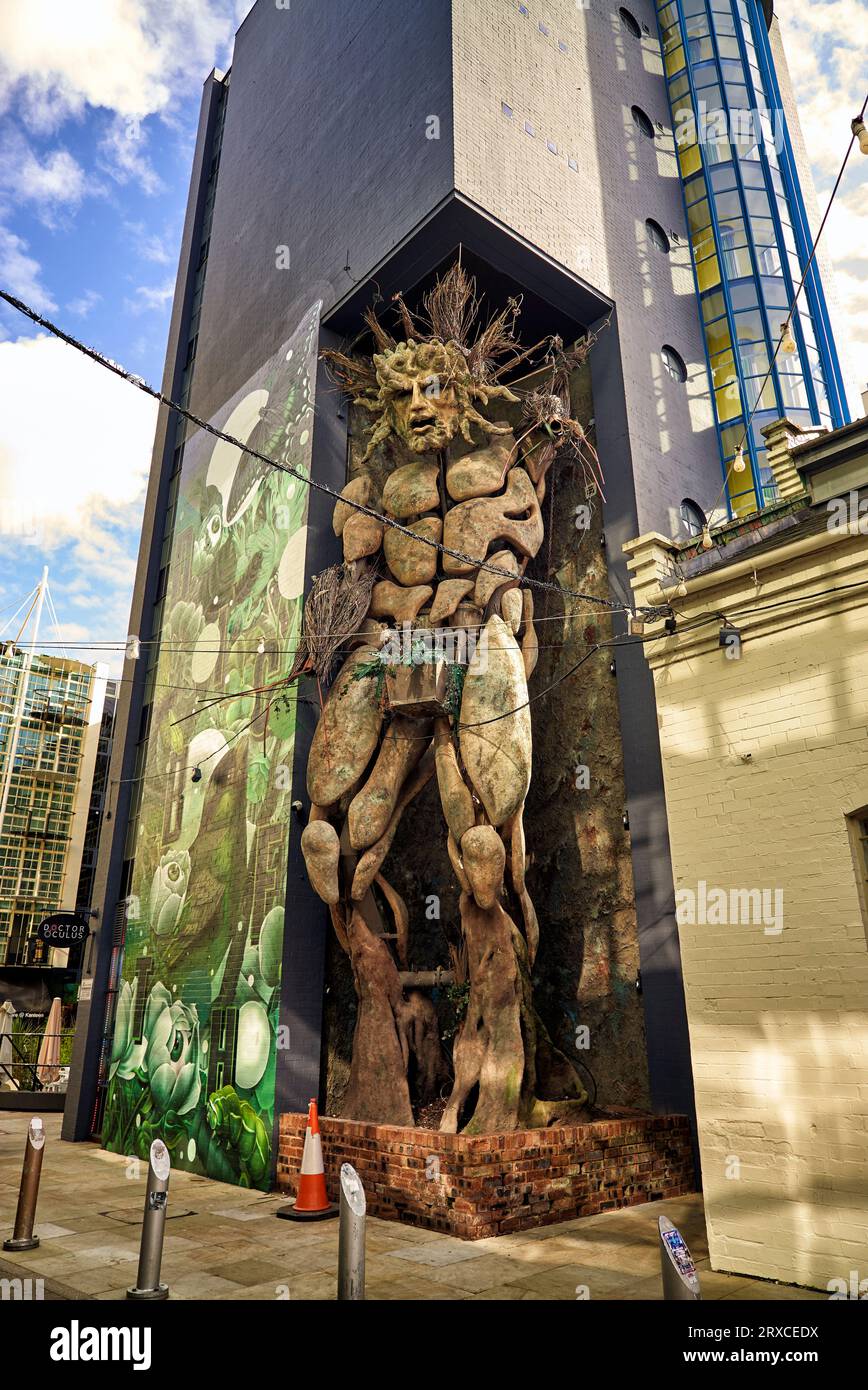 The Green Man sculpture by Toin Adams at the Custard Factory, Digbeth ...