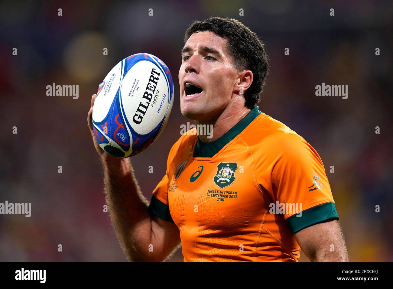 Australia's Ben Donaldson during the Rugby World Cup 2023, Pool C match ...