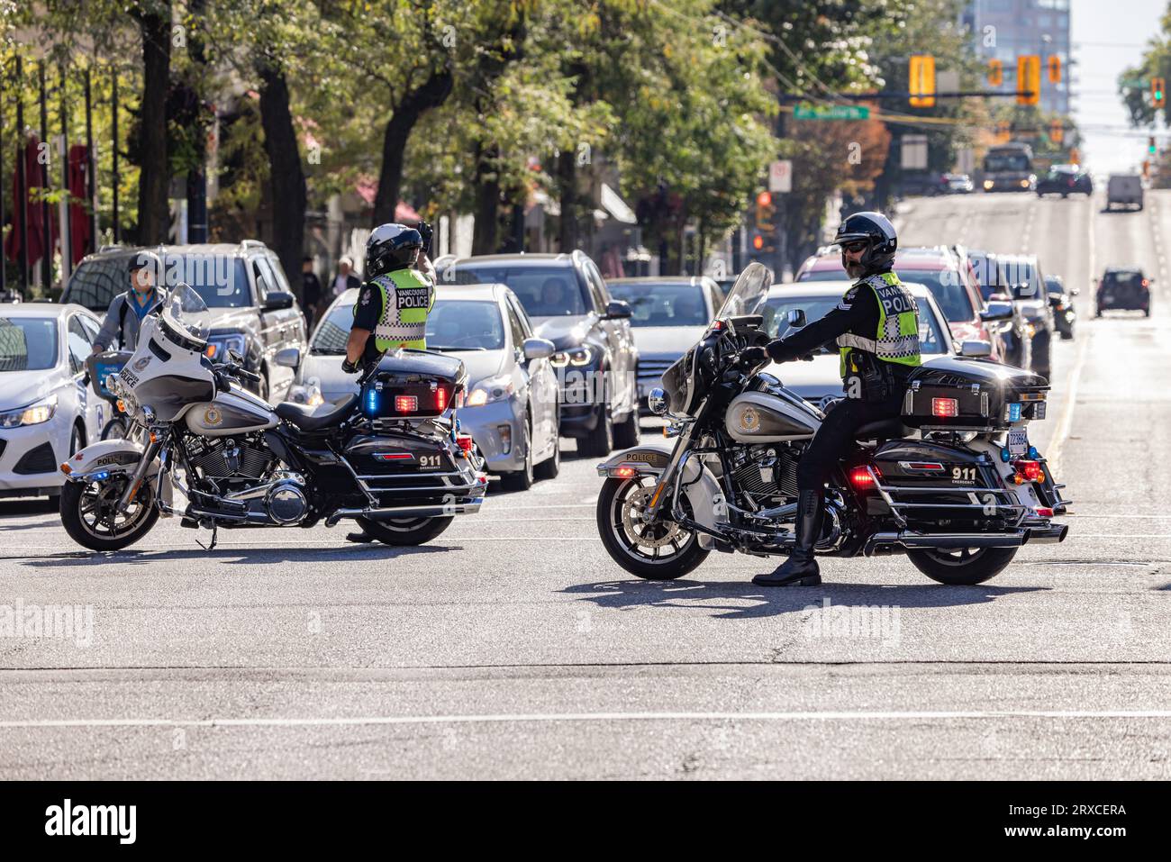 Vancouver Police Badge on the Shoulder Close up Stock Photo - Alamy