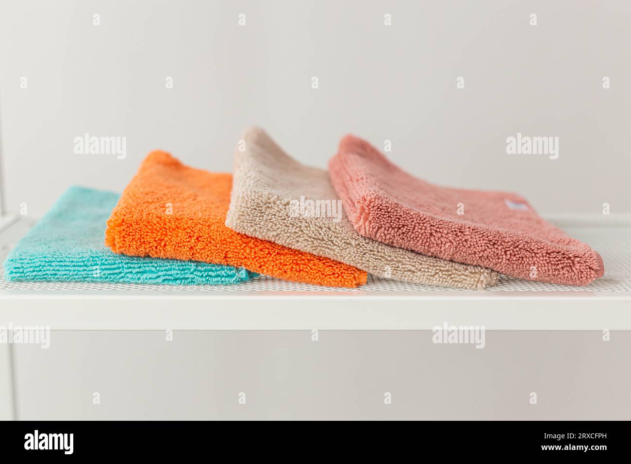 Dust rags and spring cleaning at home. Household chores and ...