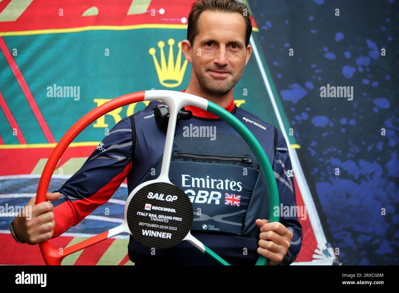 Taranto, Italy. 24th Sep, 2023. Ben Ainslie Great Britain skipper with ...