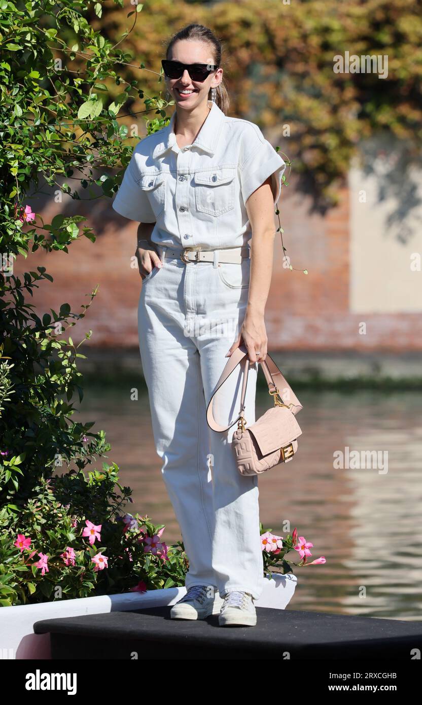 VENICE, ITALY - SEPTEMBER 06: Martina Strazzer arrives for the 80th ...