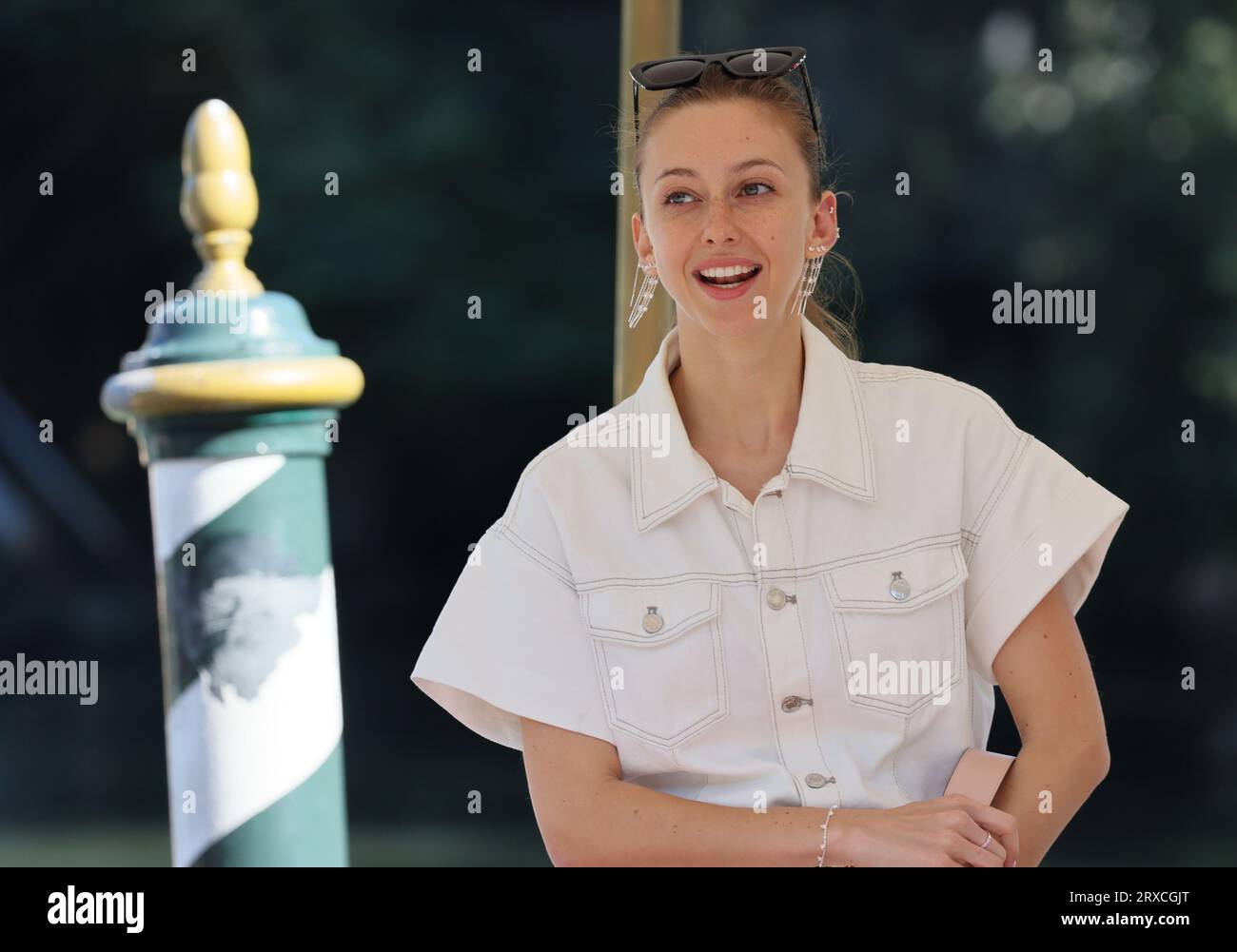 VENICE, ITALY - SEPTEMBER 06: Martina Strazzer arrives for the 80th ...
