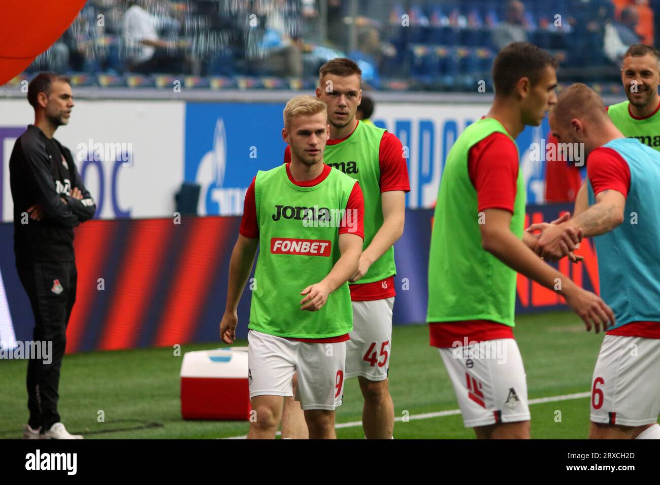 Saint Petersburg, Russia, 24 september 2023: Football. Russian Premier ...
