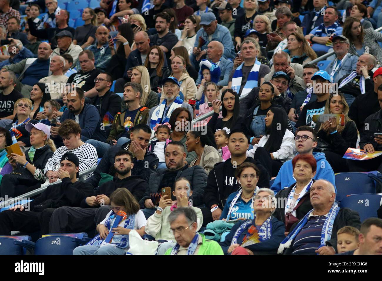 Saint Petersburg, Russia, 24 september 2023: Football. Russian Premier ...