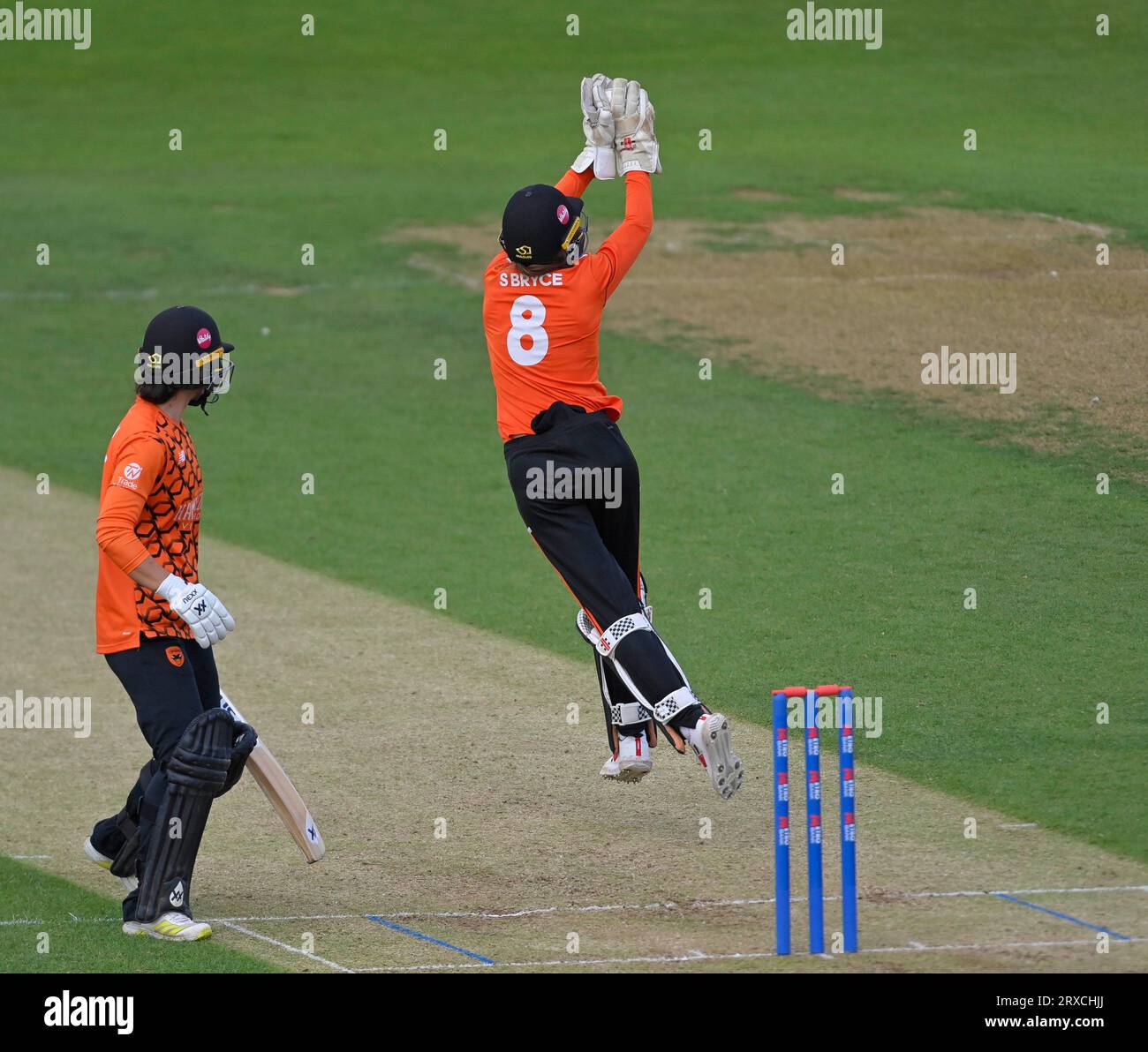 NORTHAMPTON, ENGLAND - Sept - 24 -2023 : SARAH BRYCE of Blaze Women in ...
