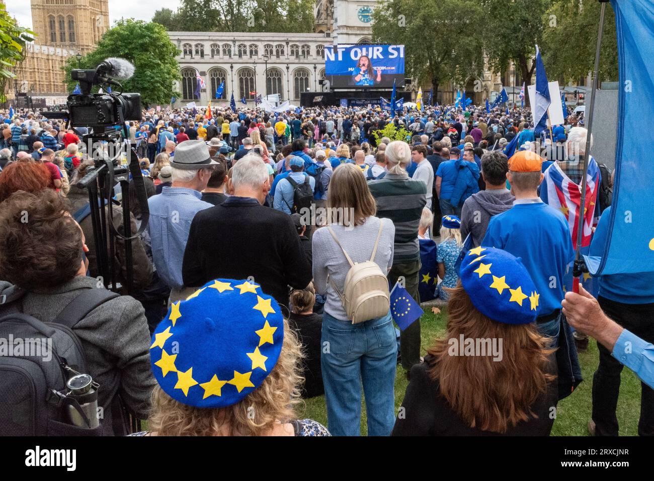 National Rejoin March II in London, UK. Protest rally campaigning for ...