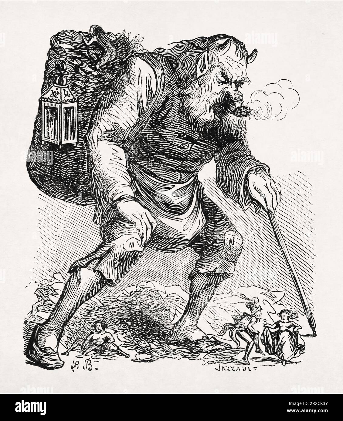 Rahovart by Louis Le Breton made in 1863 for the Dictionnaire infernal ...