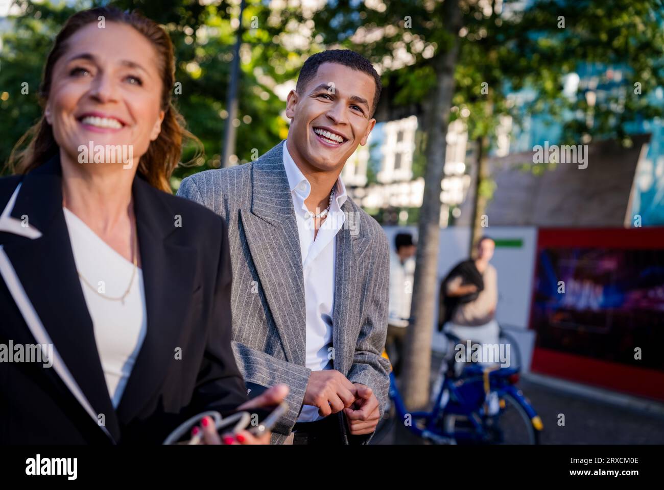 UTRECHT - Actor and rapper Bilal Wahib (R) arrives together with ...