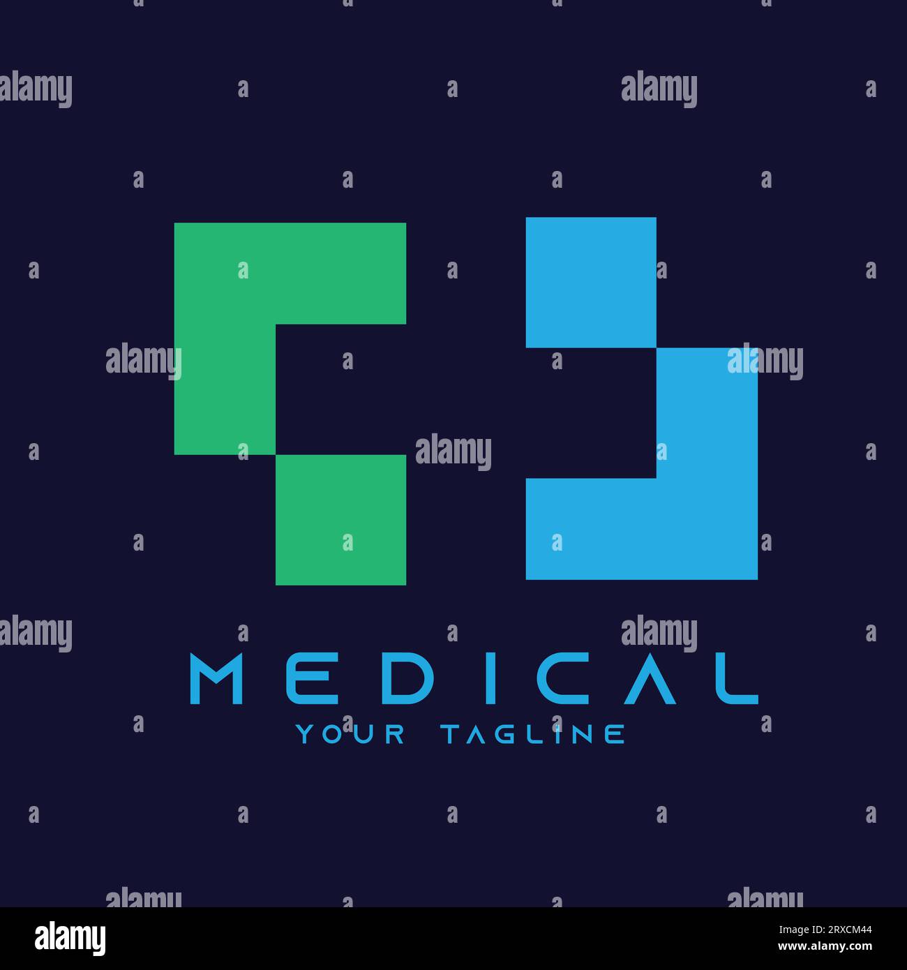 Medical logo template Stock Vector Images - Alamy