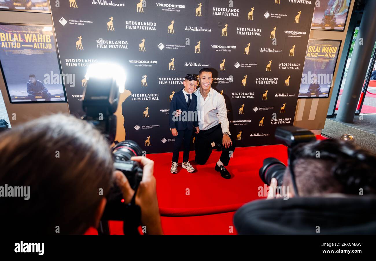 UTRECHT - Actor and rapper Bilal Wahib (R) together with the young ...