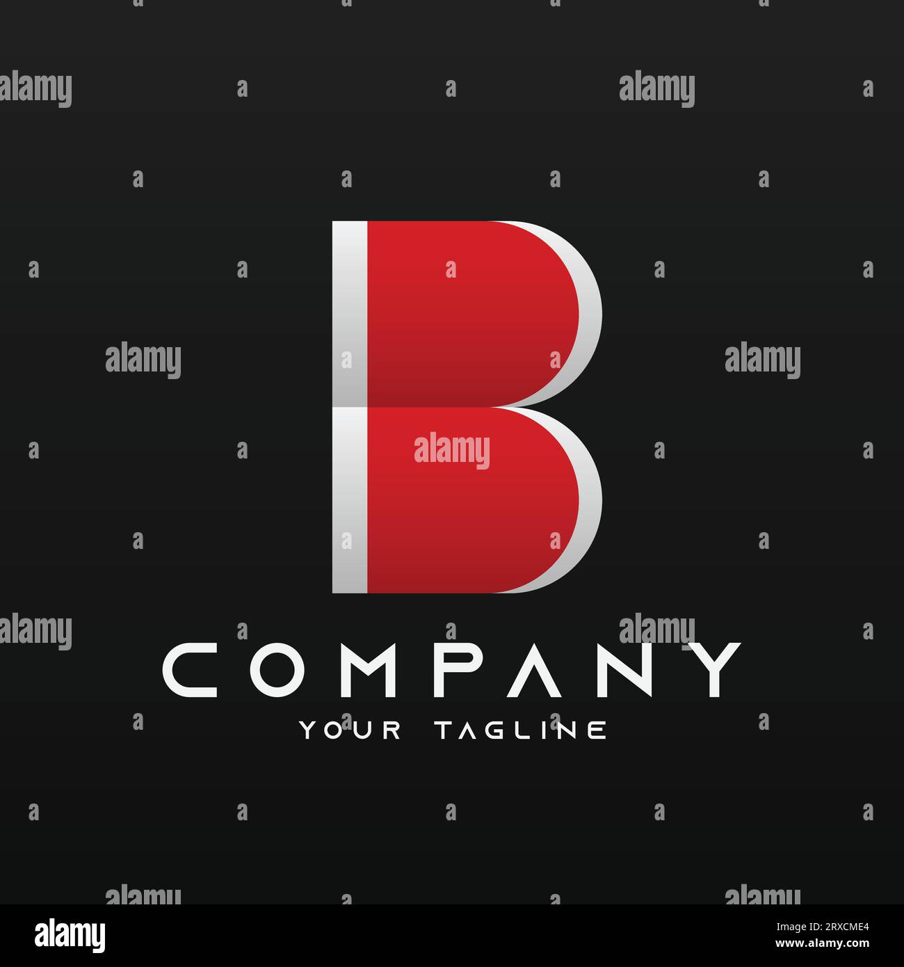 B letter mark Stock Vector Images - Alamy