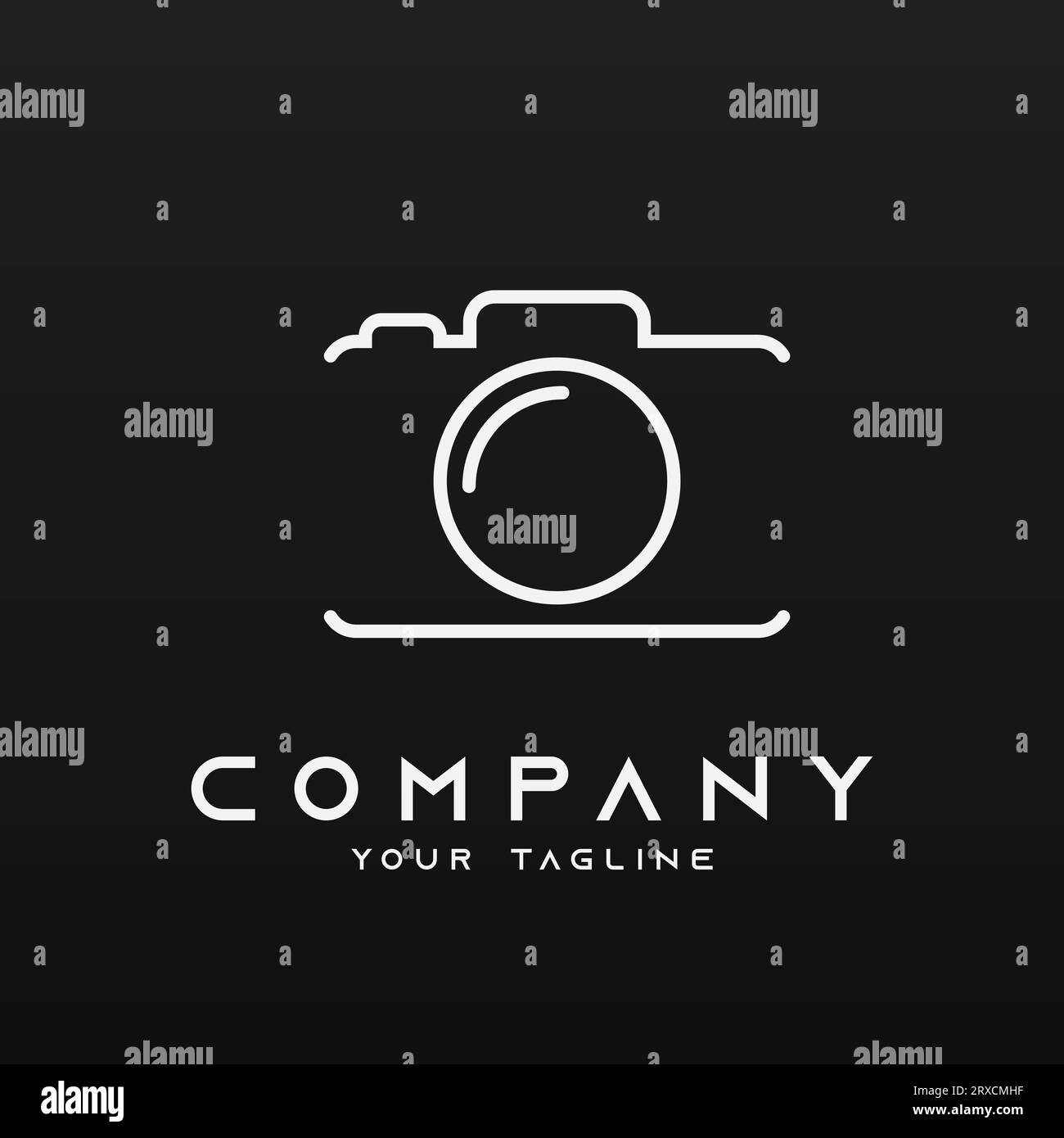 Minimal camera photo or photography logo vector Stock Vector Image ...