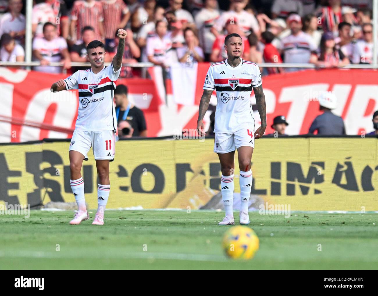 Sao Paulo, Brazil. 24th Sep, 2023. Rodrigo Nestor of Sao Paulo ...