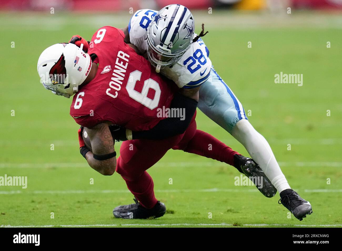 Dallas Cowboys safety Malik Hooker (28) tackles Arizona Cardinals ...