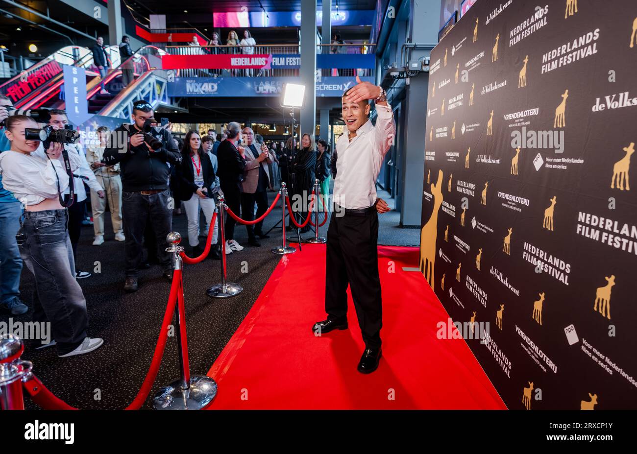 UTRECHT - Actor and rapper Bilal Wahib on the red carpet prior to the ...